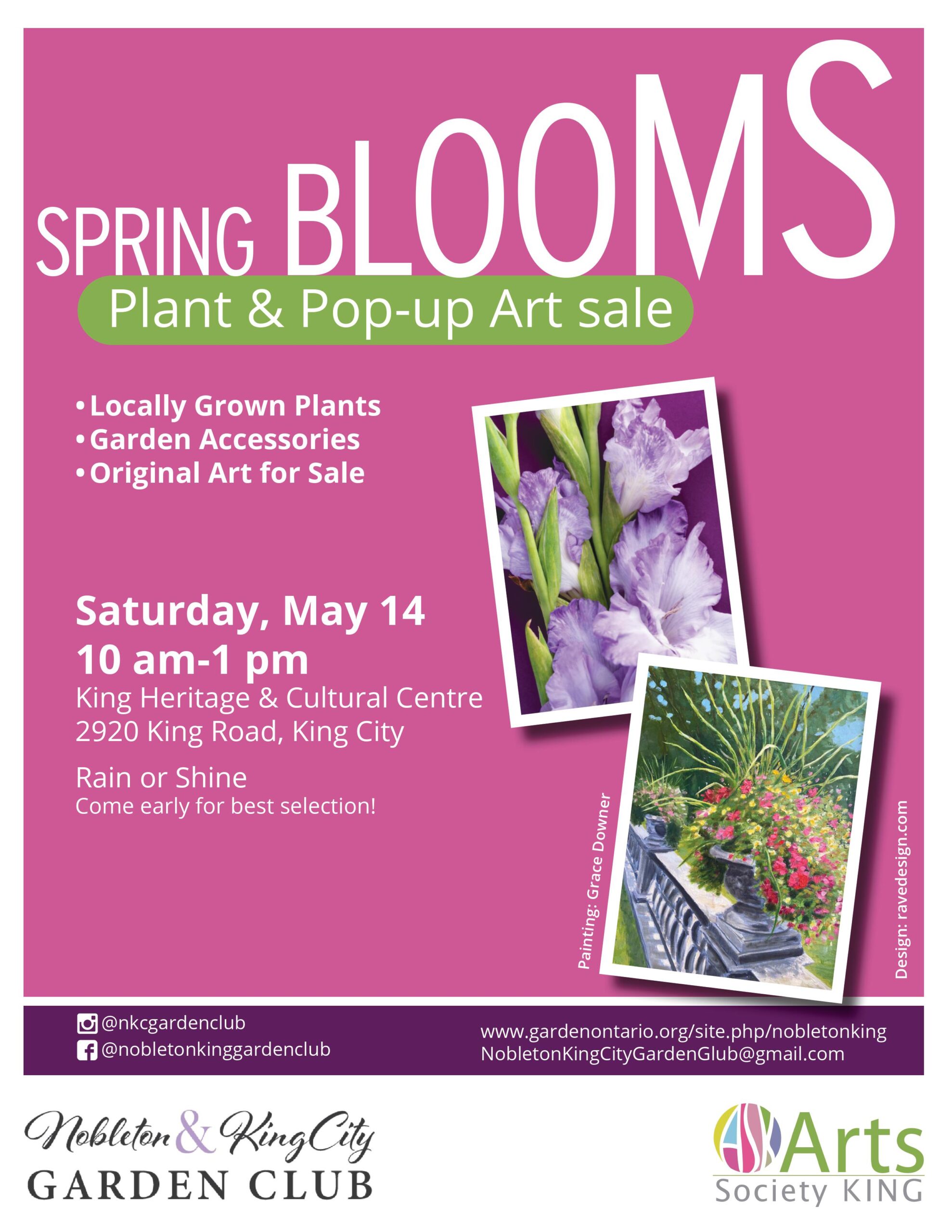 Spring Blooms Plant & Pop-up Art Sale | Arts Society King